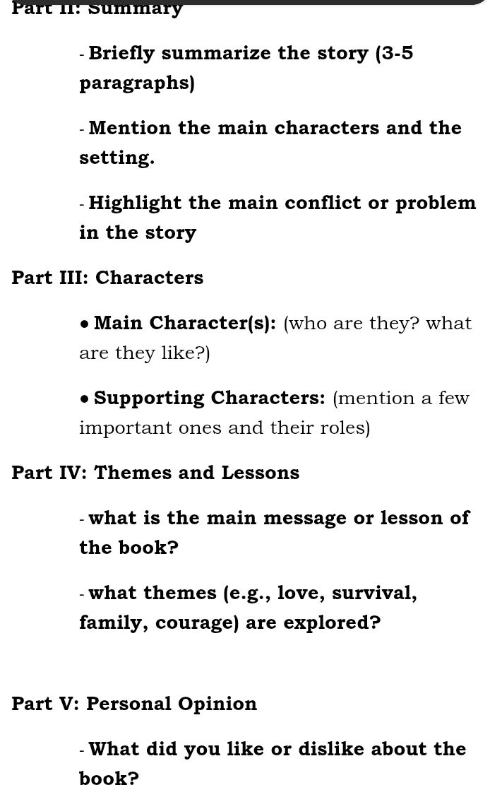 Part II: Summary - Briefly summarize the | StudyX