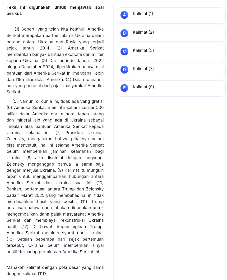 Teks ini digunakan untuk menjawab soal | StudyX