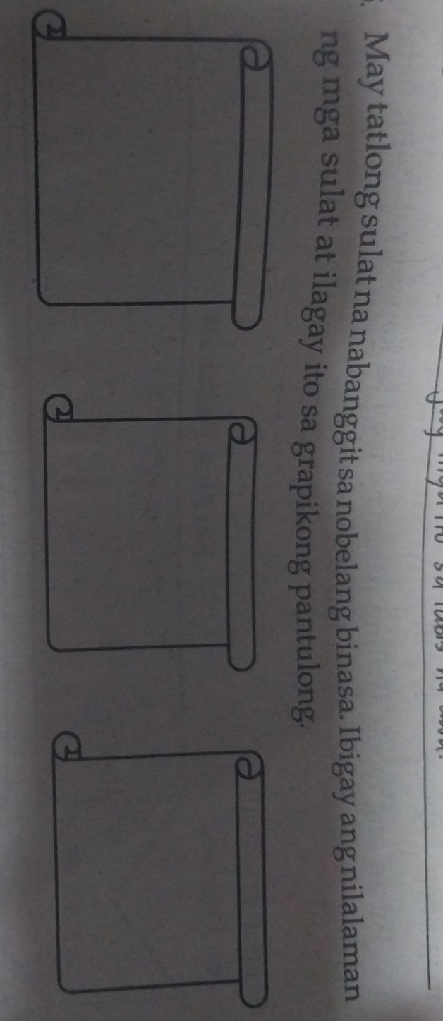 May tatlong sulat na nabanggit sa nobelang | StudyX