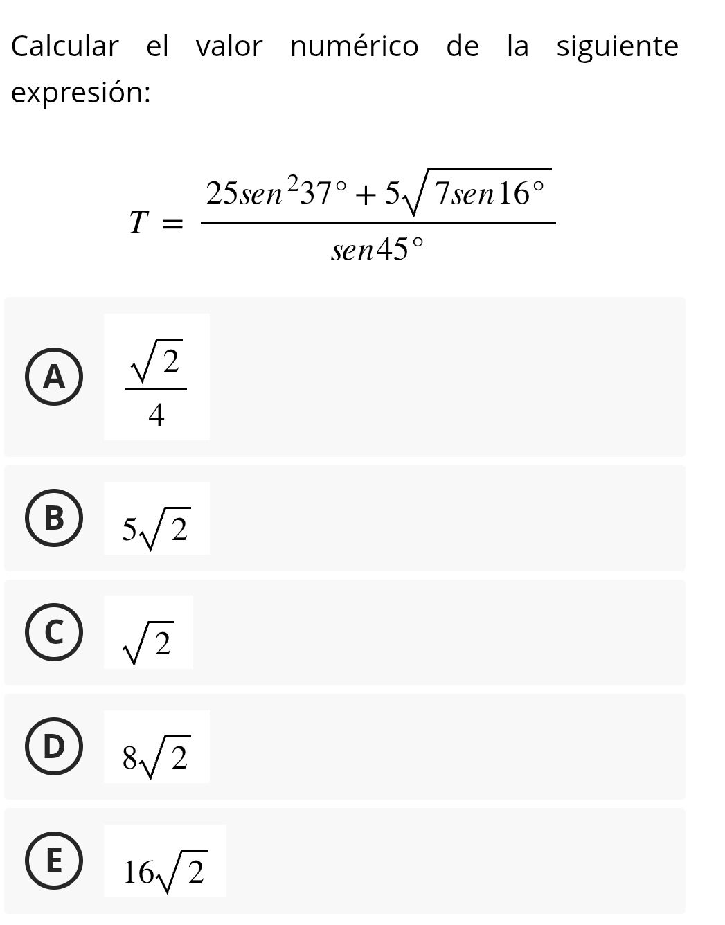 Calcular el valor numérico de la siguiente | StudyX
