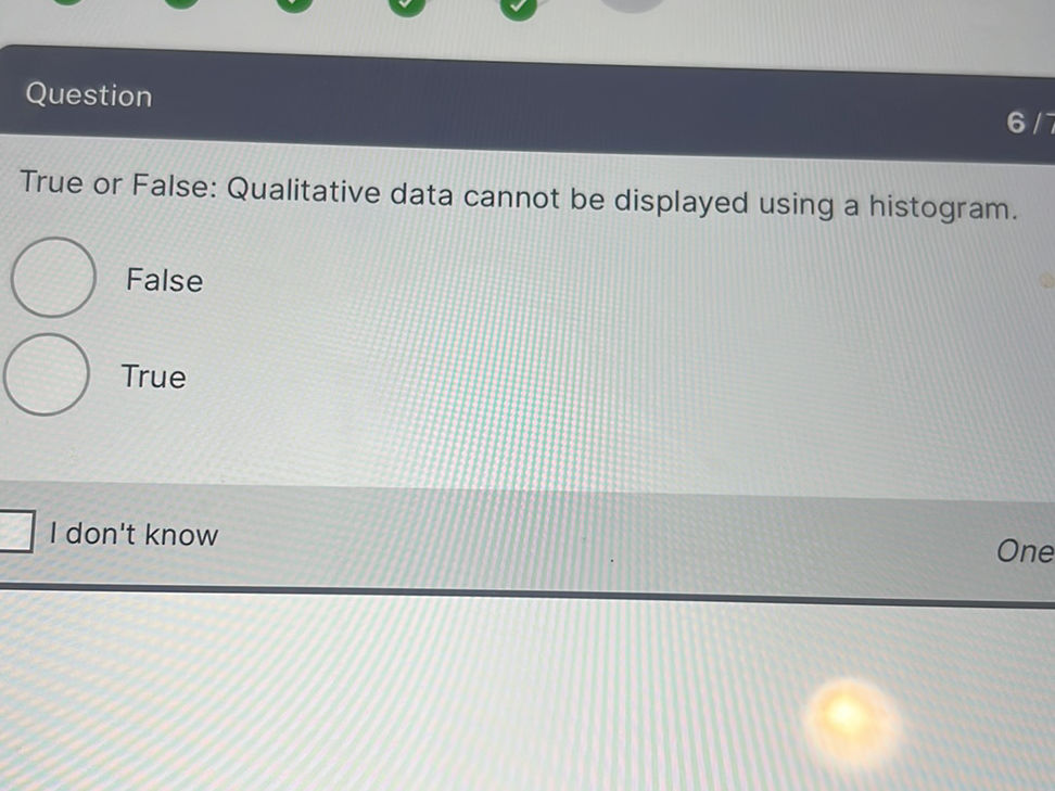 True or False: Qualitative data cannot be | StudyX