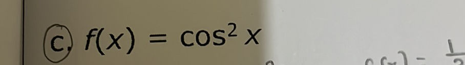 Derivative of cos^2(x) | StudyX