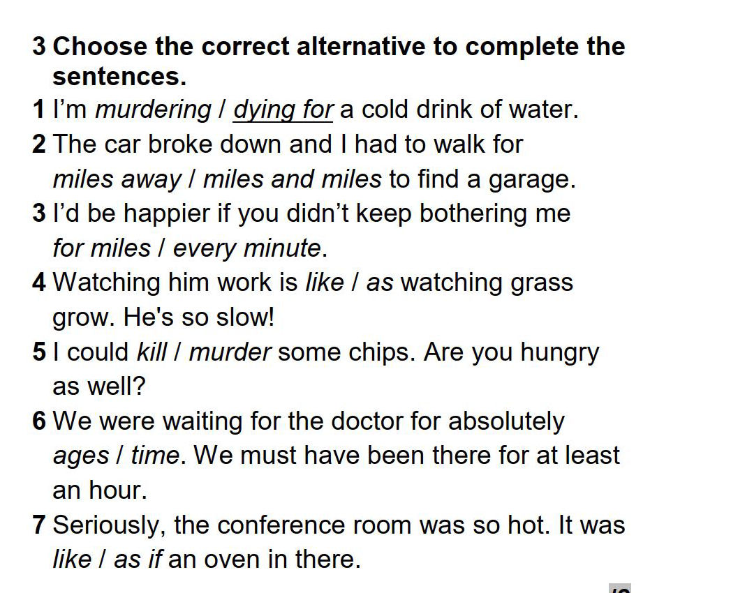 3 Choose the correct alternative to complete | StudyX