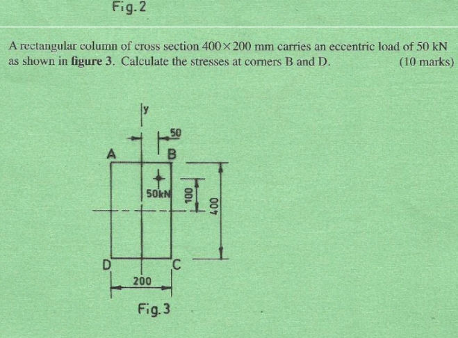 A rectangular column of cross section | StudyX