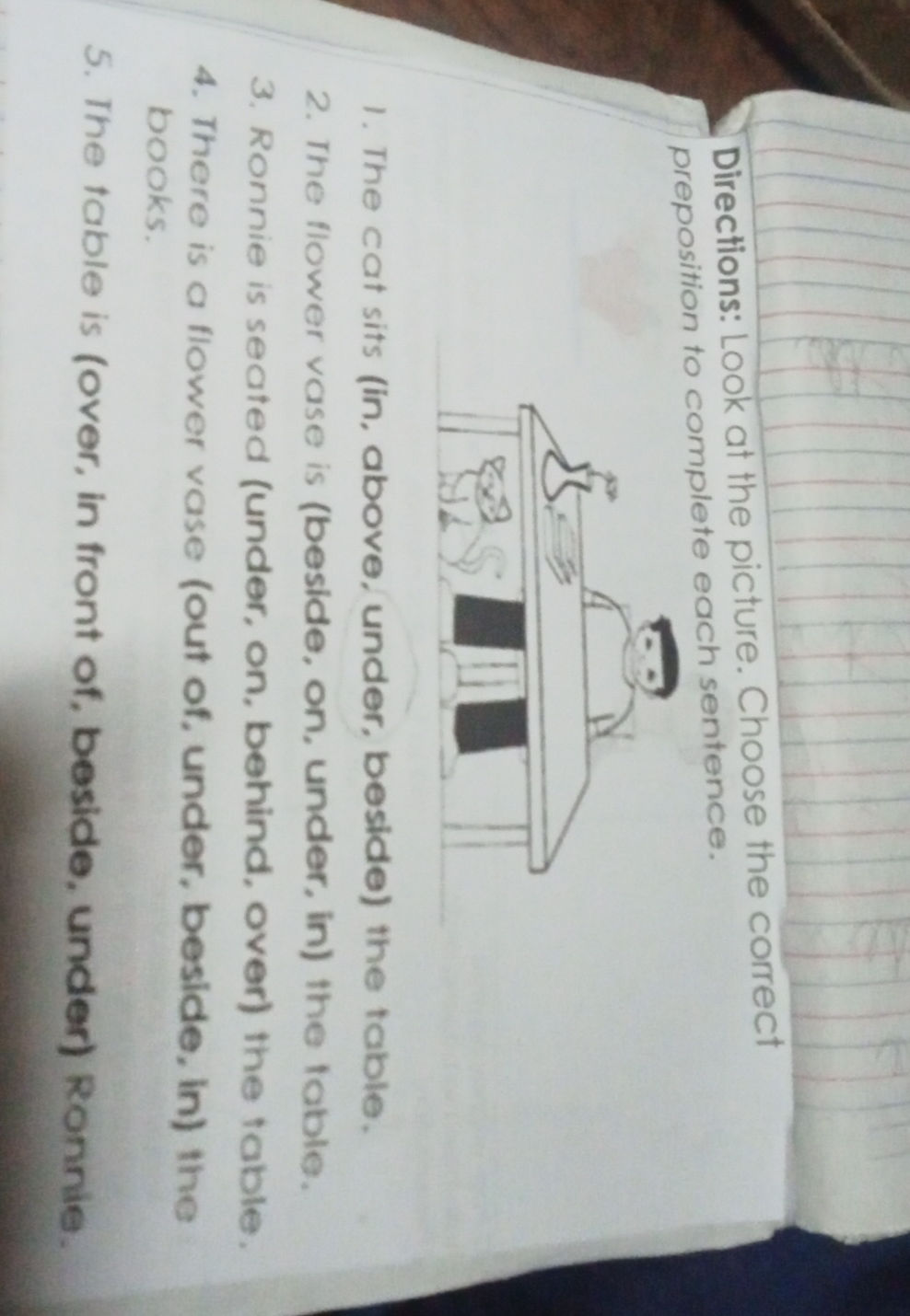 Directions: Look at the picture. Choose the | StudyX