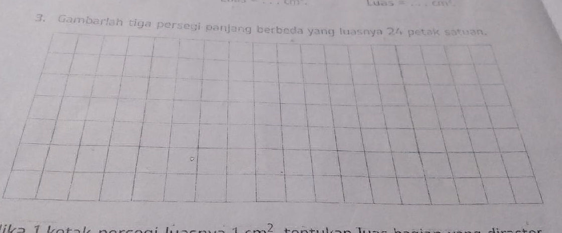 3. Gambarlah tiga persegi panjang berbeda | StudyX