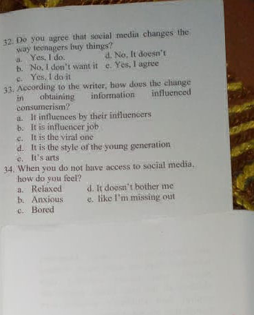 32. Do you agree that social media changes | StudyX