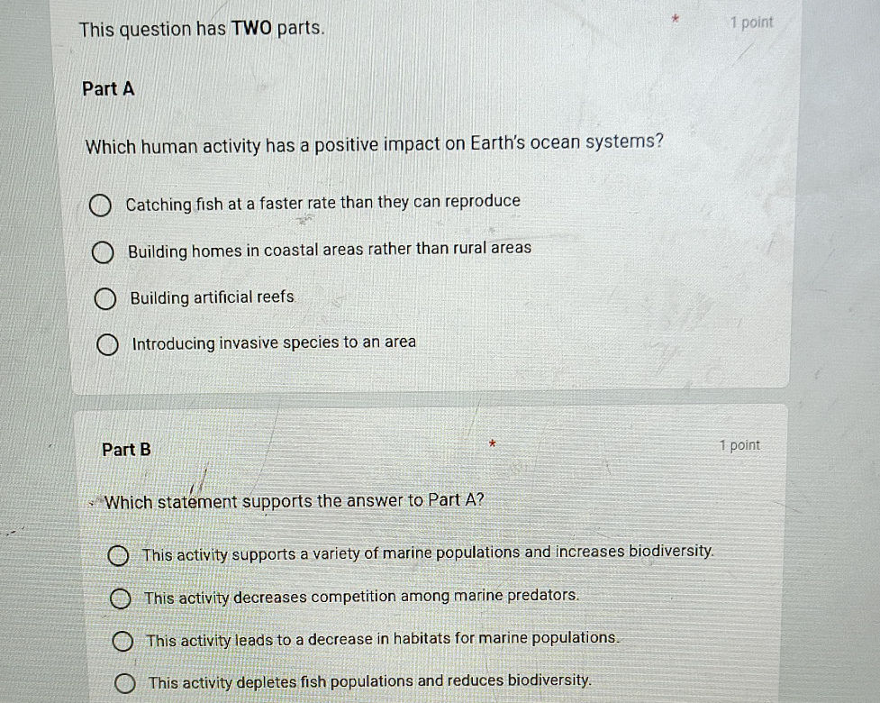 This question has TWO parts. Part A Which | StudyX