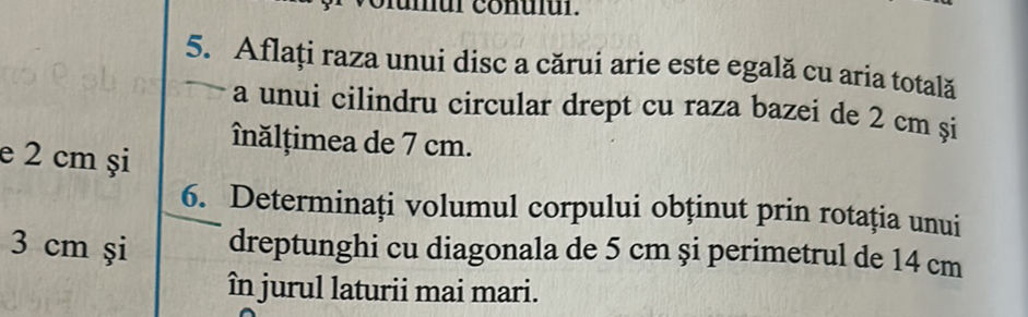5. Aflați raza unui disc a cărui arie este | StudyX