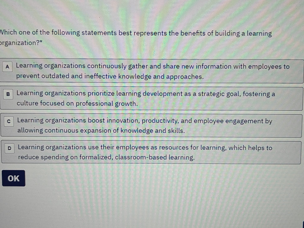 Which one of the following statements best | StudyX