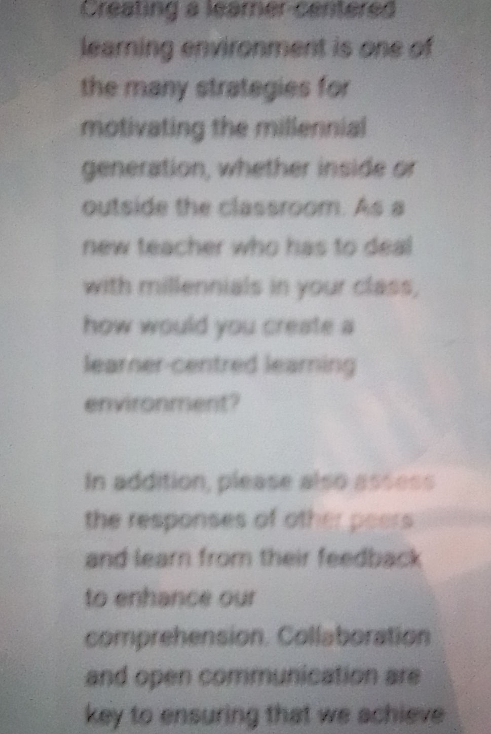 Creating a leaner-centered learning | StudyX