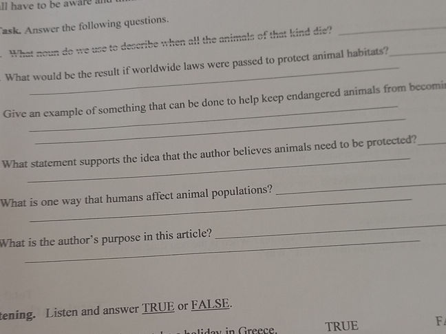 Task. Answer the following questions. - | StudyX