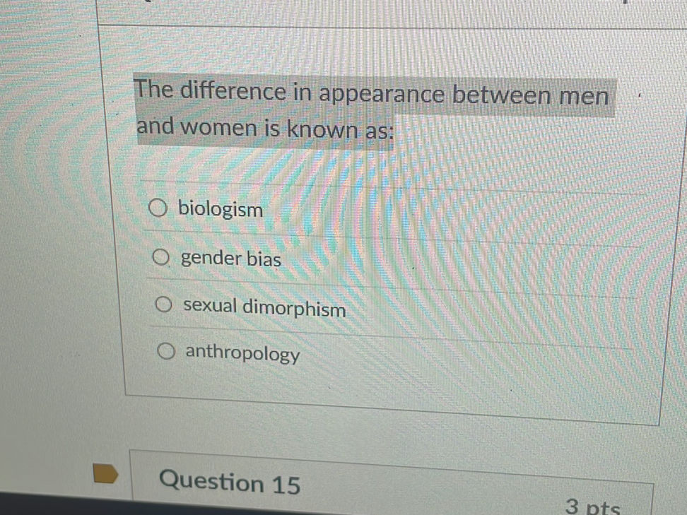 The difference in appearance between men and | StudyX