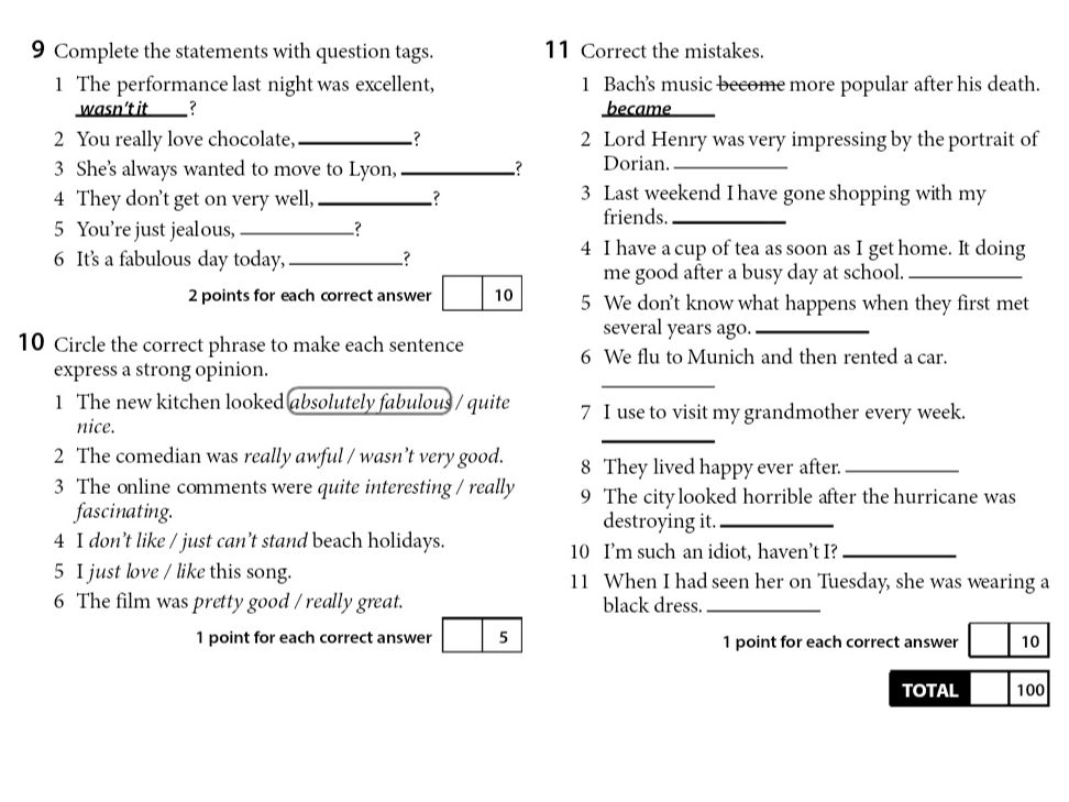 9 Complete the statements with question | StudyX