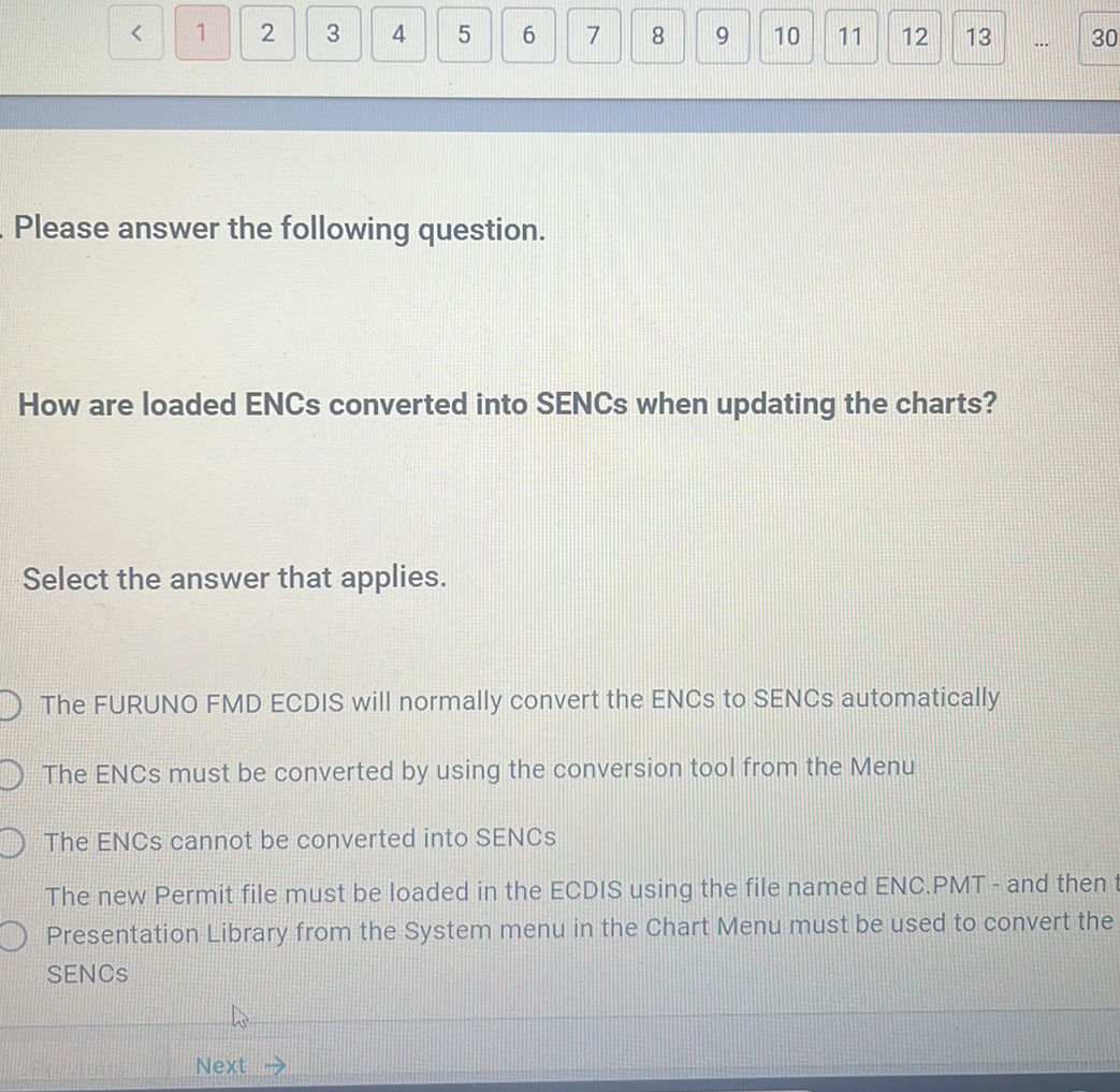 How are loaded ENCs converted into SENCs | StudyX