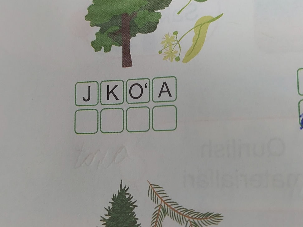 Complete the word using the given letters. | StudyX