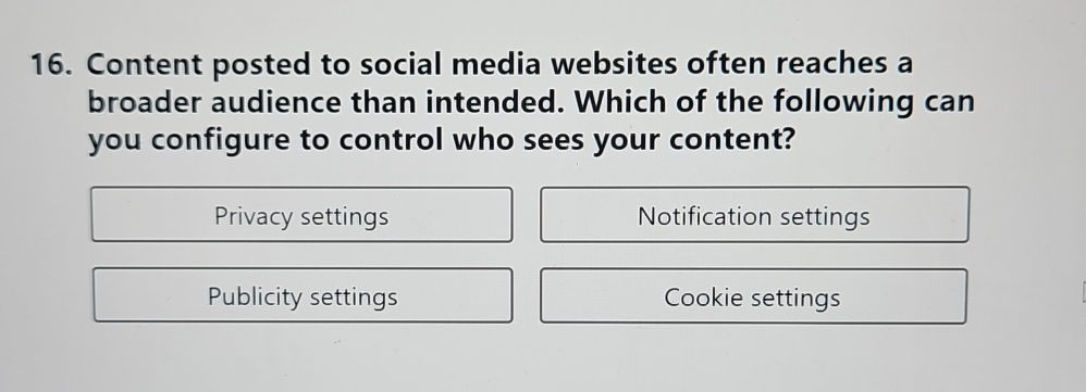 16. Content posted to social media websites | StudyX