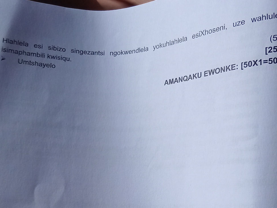 Hlahlela esi sibizo singezantsi ngokwendlela | StudyX