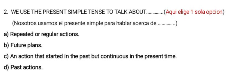 2. WE USE THE PRESENT SIMPLE TENSE TO TALK | StudyX