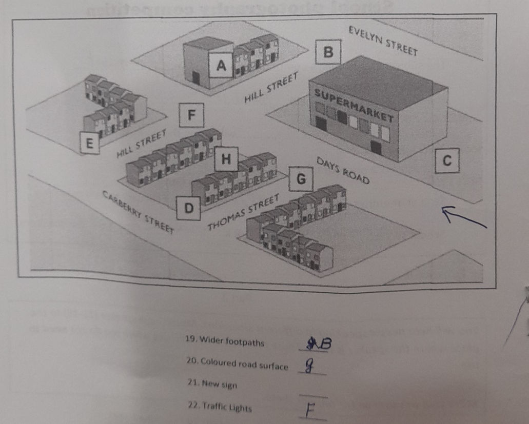 19. Wider footpaths B 20. Coloured road | StudyX