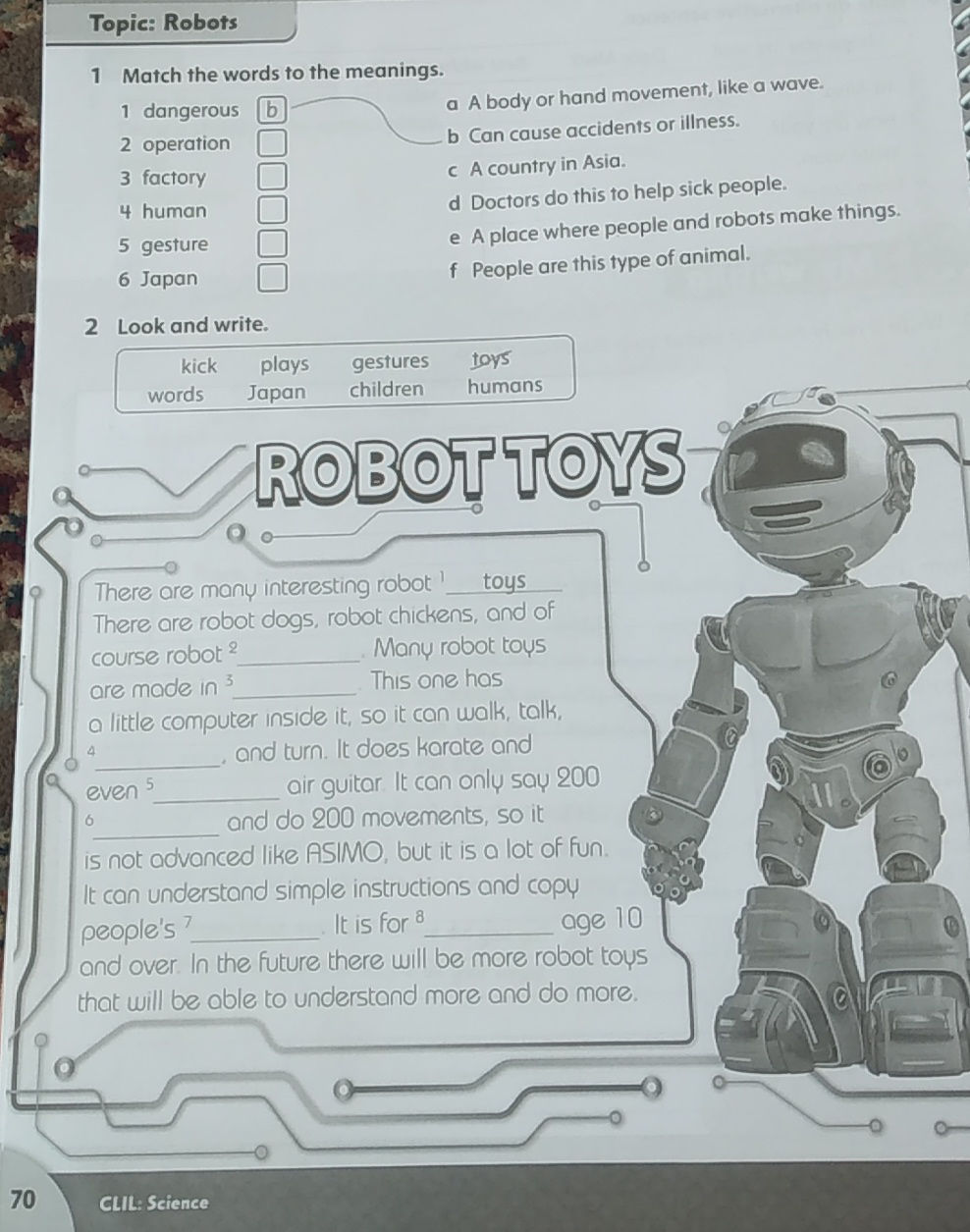 1 Match the words to the meanings. 1 | StudyX
