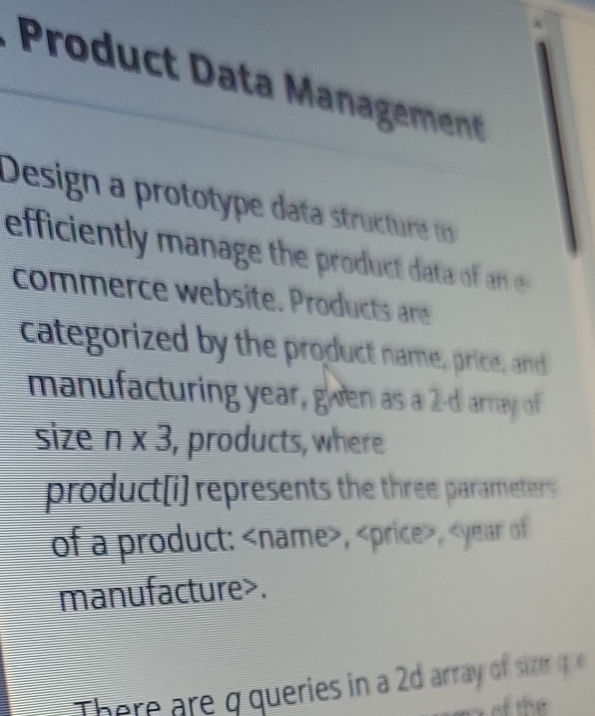 Design a prototype data structure to | StudyX