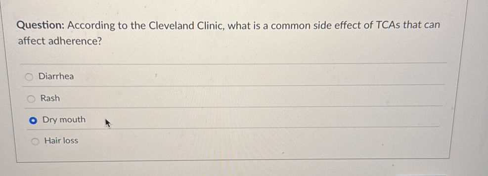 Question: According to the Cleveland Clinic, | StudyX