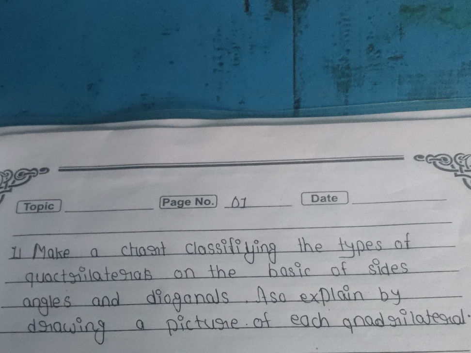 11 Make a chart classifying the types of | StudyX