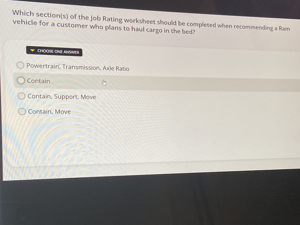 Which section(s) of the Job Rating worksheet | StudyX
