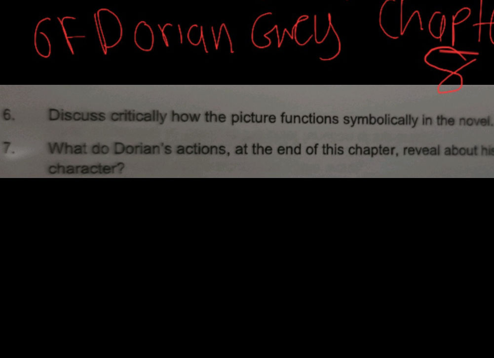6. Discuss critically how the picture | StudyX