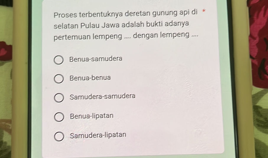 Proses terbentuknya deretan gunung api di | StudyX