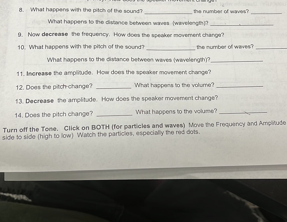 What happens with the pitch of the sound?
