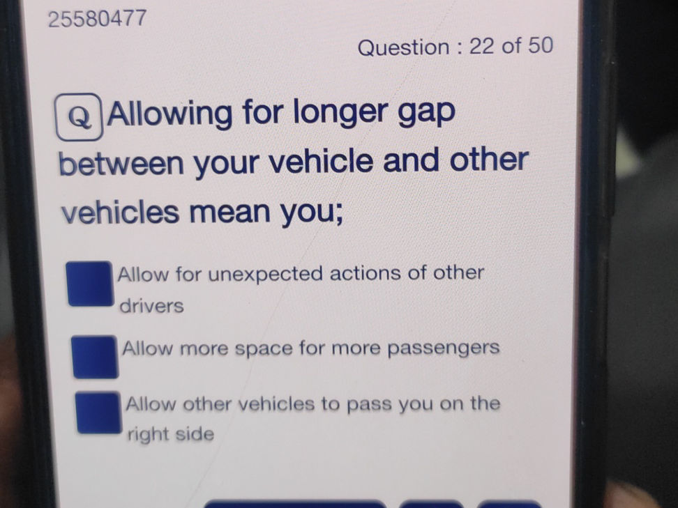 Allowing for longer gap between your vehicle