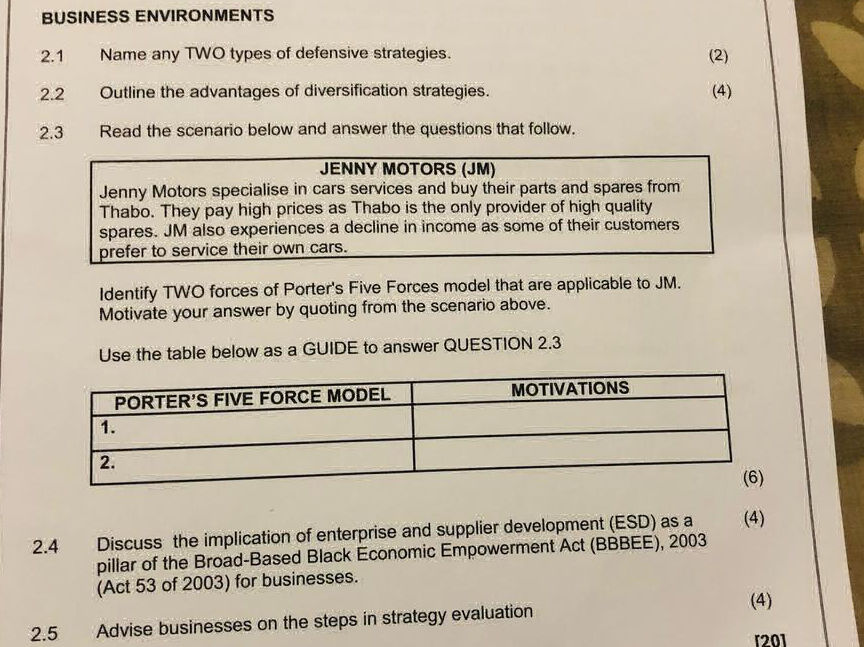 Read the scenario below and answer the | StudyX