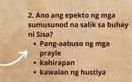 2. Ano ang epekto ng mga sumusunod na salik | StudyX
