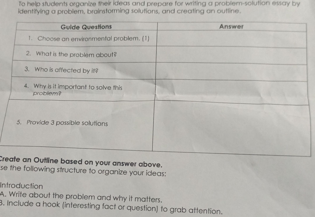 Guide Questions 1. Choose an environmental | StudyX