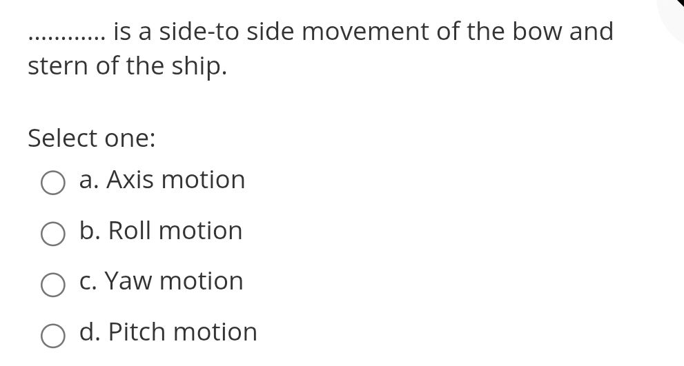 is a side-to side movement of the | StudyX