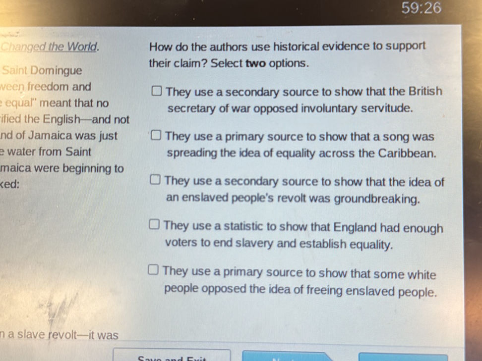 How do the authors use historical evidence | StudyX
