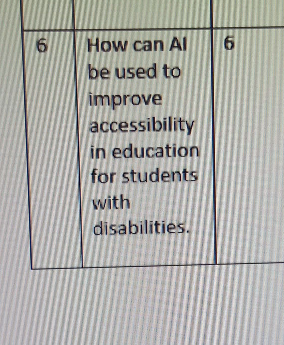 How can AI be used to improve accessibility | StudyX