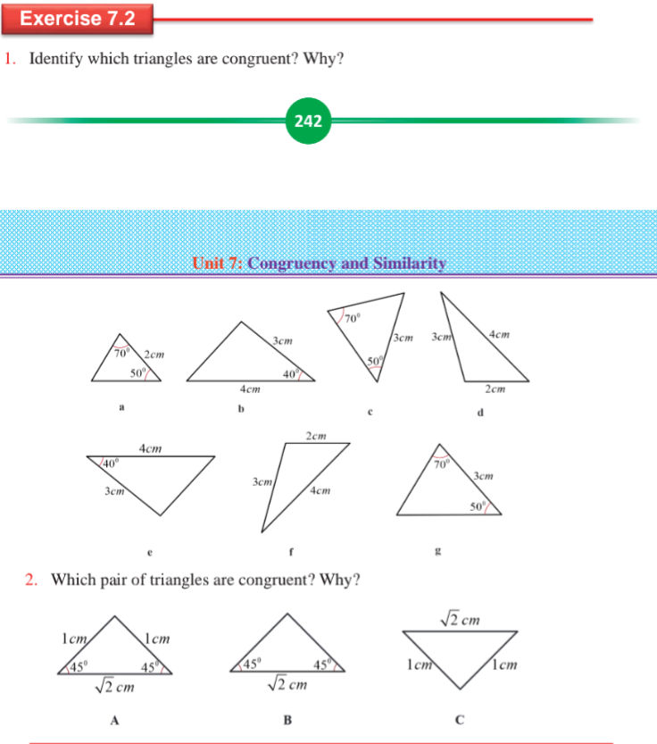 1. Identify which triangles are congruent? | StudyX