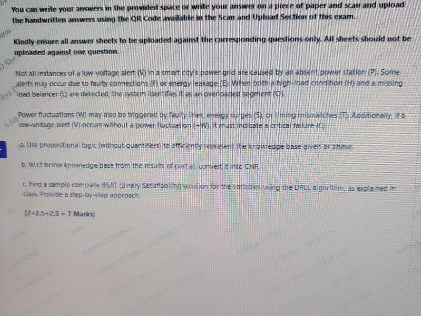 a. Use propositional logic (without | StudyX