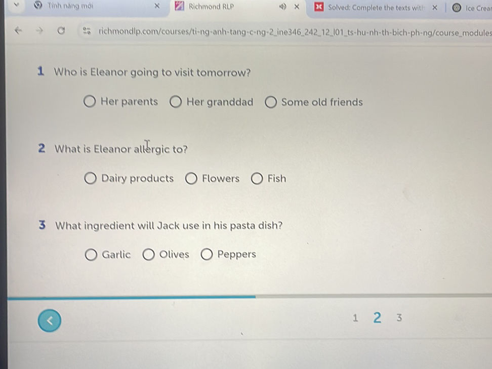 1 Who is Eleanor going to visit tomorrow? | StudyX