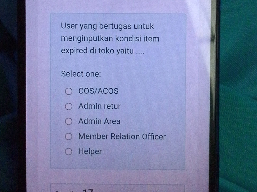 User yang bertugas untuk menginputkan | StudyX