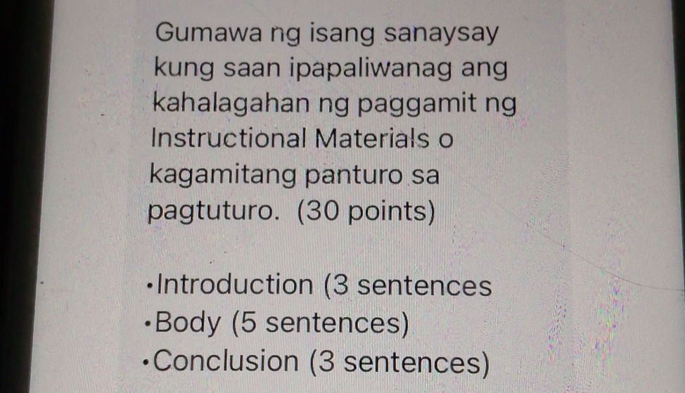Gumawa ng isang sanaysay kung saan | StudyX