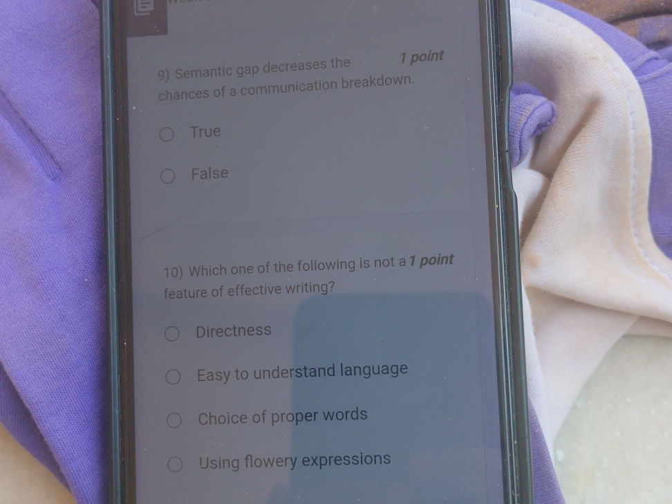 9) Semantic gap decreases the chances of a | StudyX