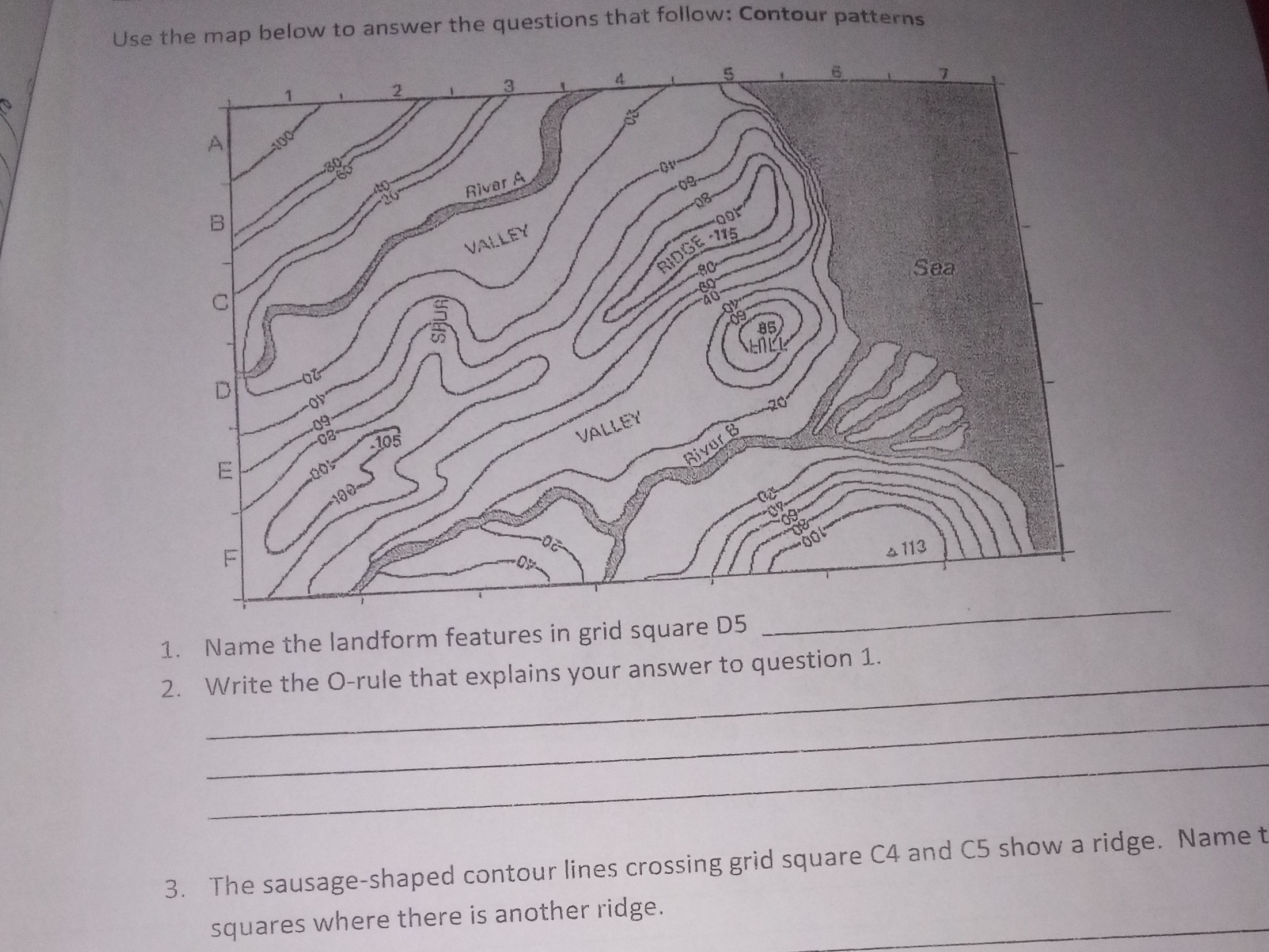 Use the map below to answer the questions | StudyX