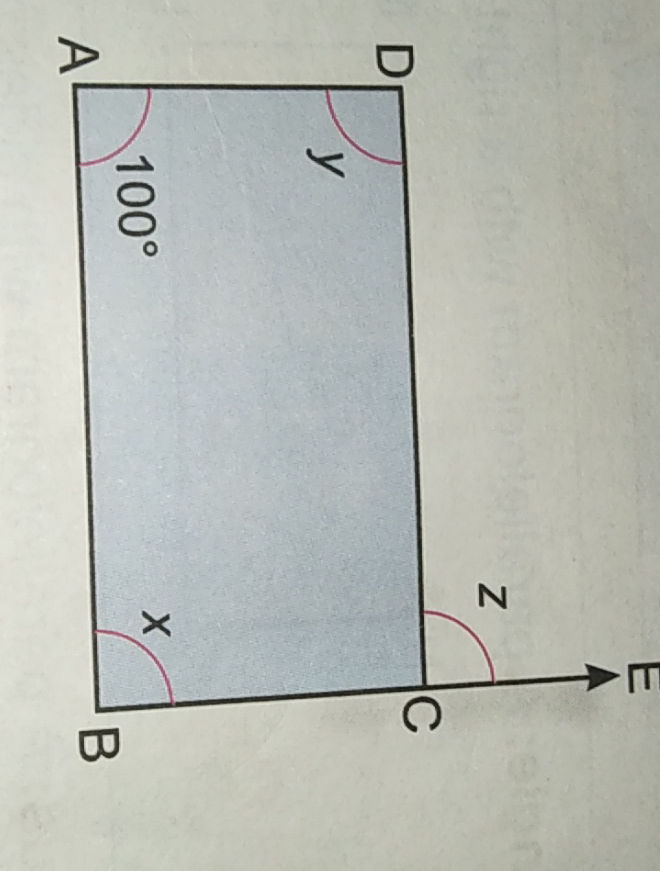 In the figure, angle A is 100 degrees. Find | StudyX