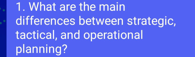 1. What are the main differences between | StudyX