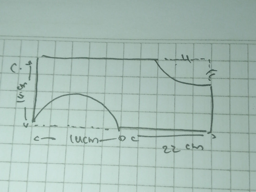 The image shows a 2D shape with the | StudyX