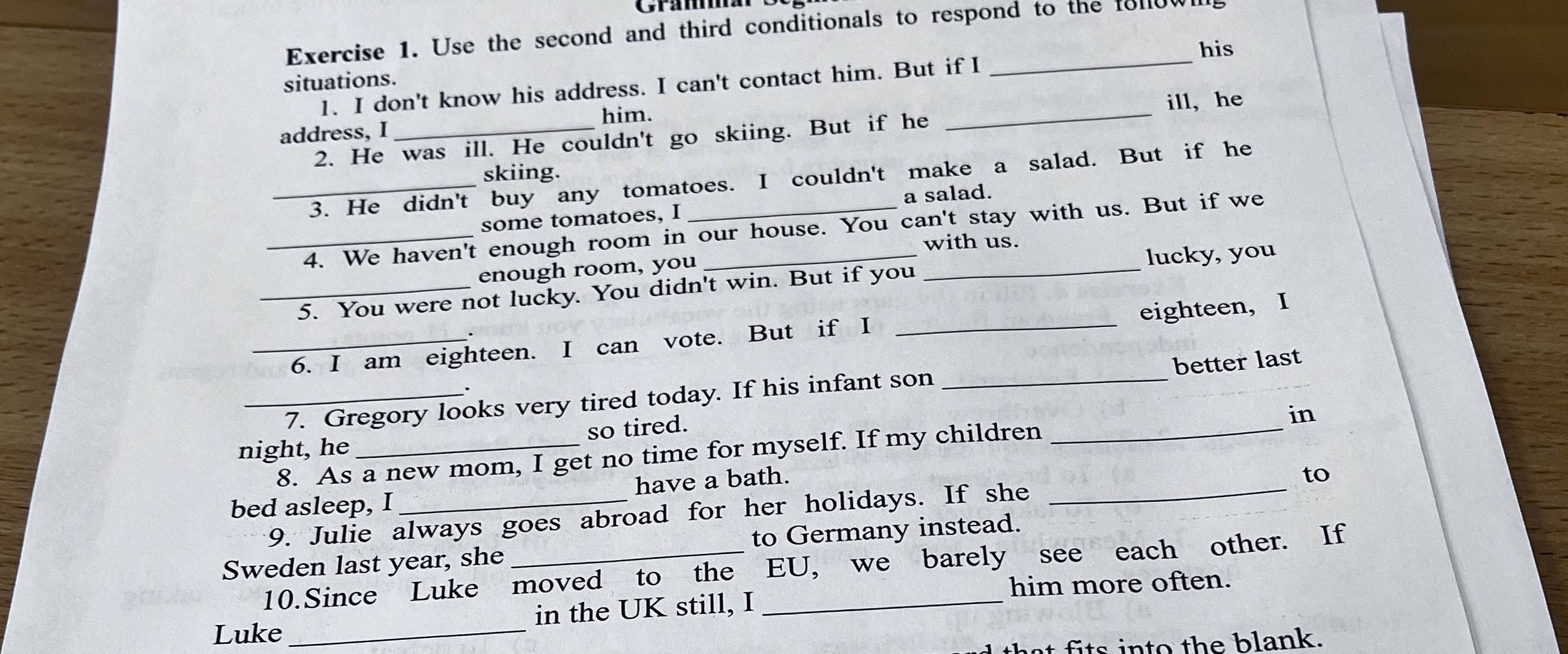 Exercise 1. Use the second and third | StudyX